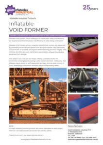 Superior Inflatable Void Former for Mining Sector